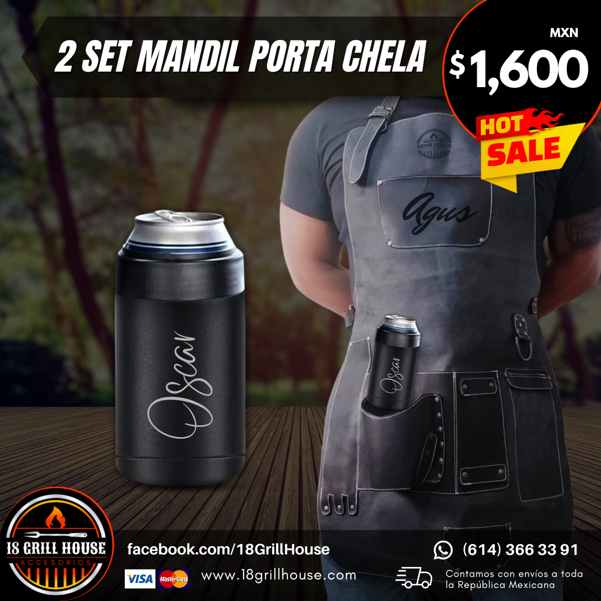 2 Set Mandil Porta Chela – 18 Grill House